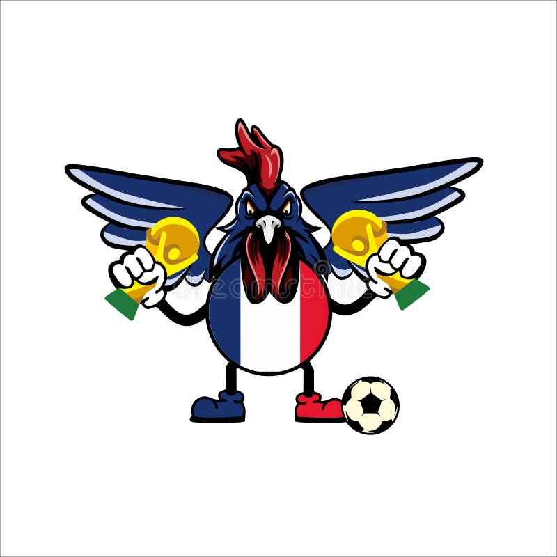 Print French National Mascot Stock Vector - Illustration of europe ...