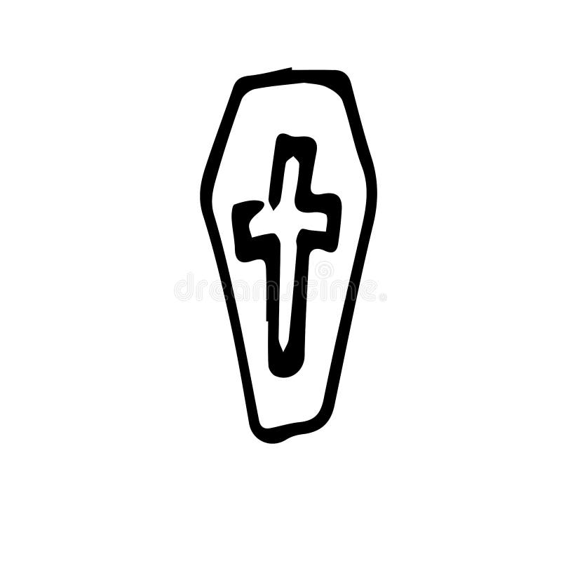 Vector Graphics Cross for Dead People on Halloween. Stock Illustration ...