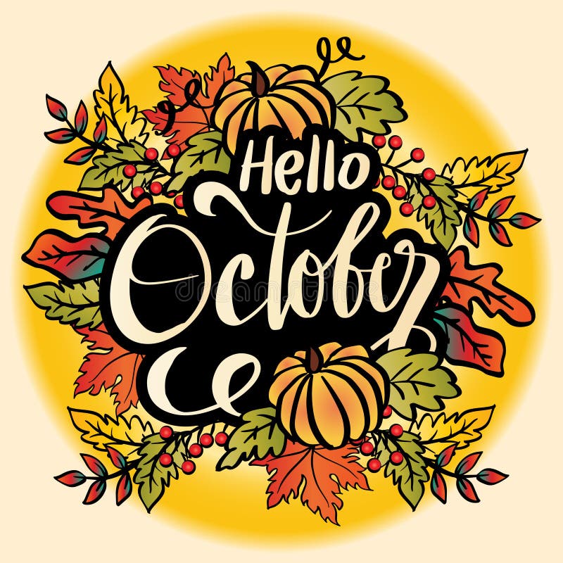 October Hand Drawn Illustration with Cute Marshmallow in a Mask Stock ...