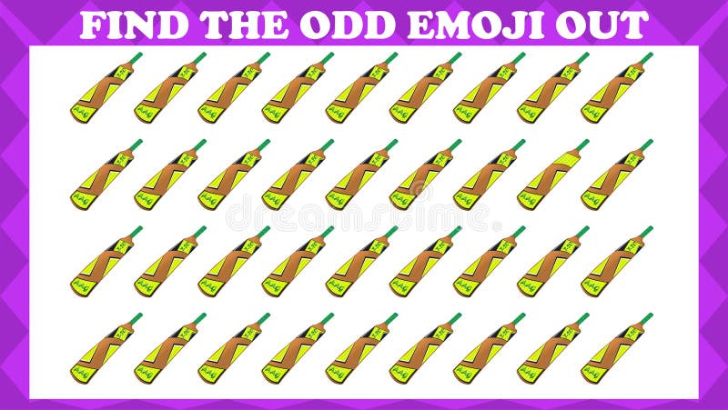 Find the Odd Emoji Out, Visual Logic Puzzle Game. Activity Game for ...