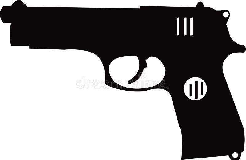 Beretta M9 Jpg Image with Svg Vector Cut File for Cricut and Silhouette ...