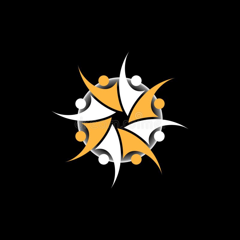 Simple Body or Human with Happy or Active on Around Circle Image ...