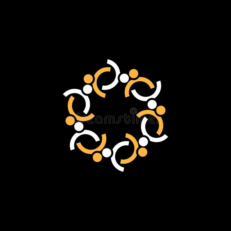 Unique Body or Human with Hold or Cuddle Face To Face on Around Circle ...