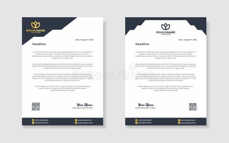 Modern Letterhead Template for Stationary Design for Business ...