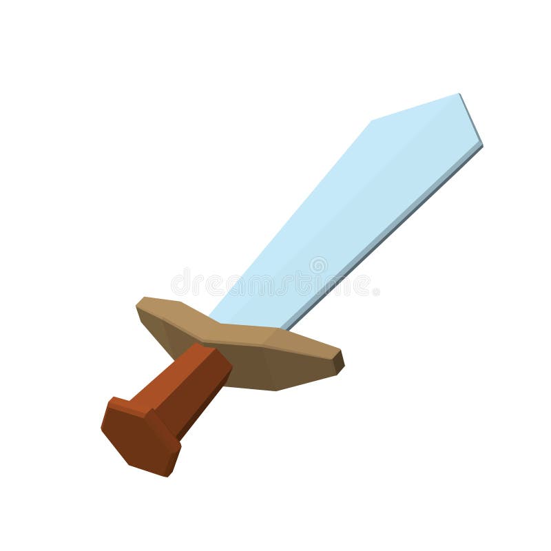 Cartoon Sword, Game Sword Vector Design Stock Vector - Illustration of ...