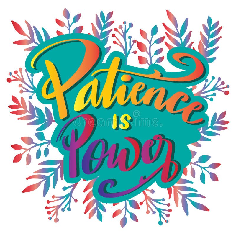 Patience Lettering Stock Illustrations – 325 Patience Lettering Stock ...