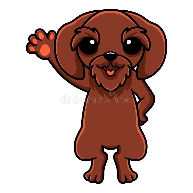 Cute Dog Cartoon Waving Hand Stock Illustrations – 430 Cute Dog Cartoon ...