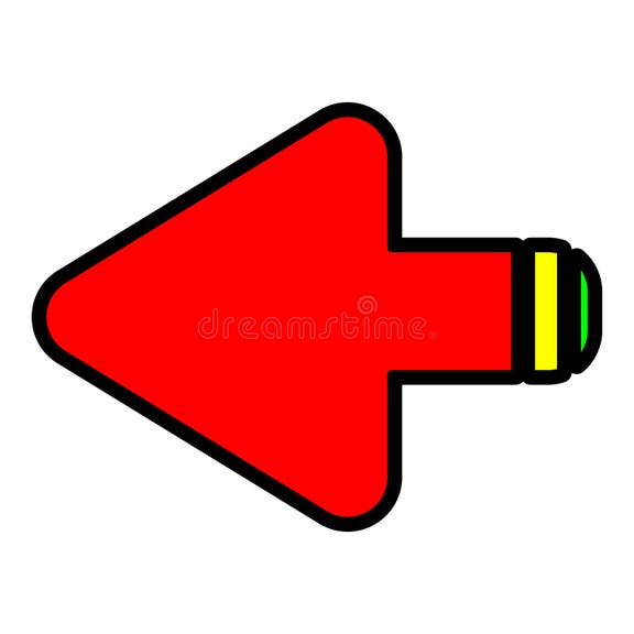 Tricolor arrow icon stock vector. Illustration of logo - 257830034