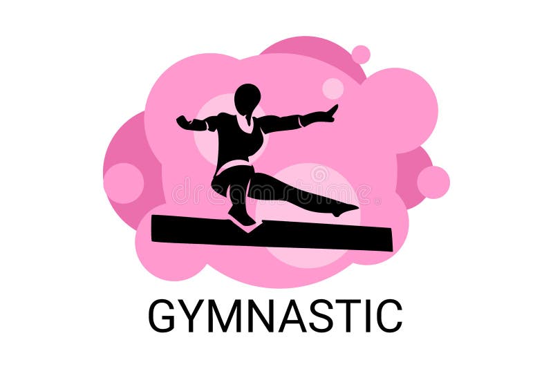 Gymnastic Sport Vector Line Icon. Practice Gymnastic Stock Vector ...