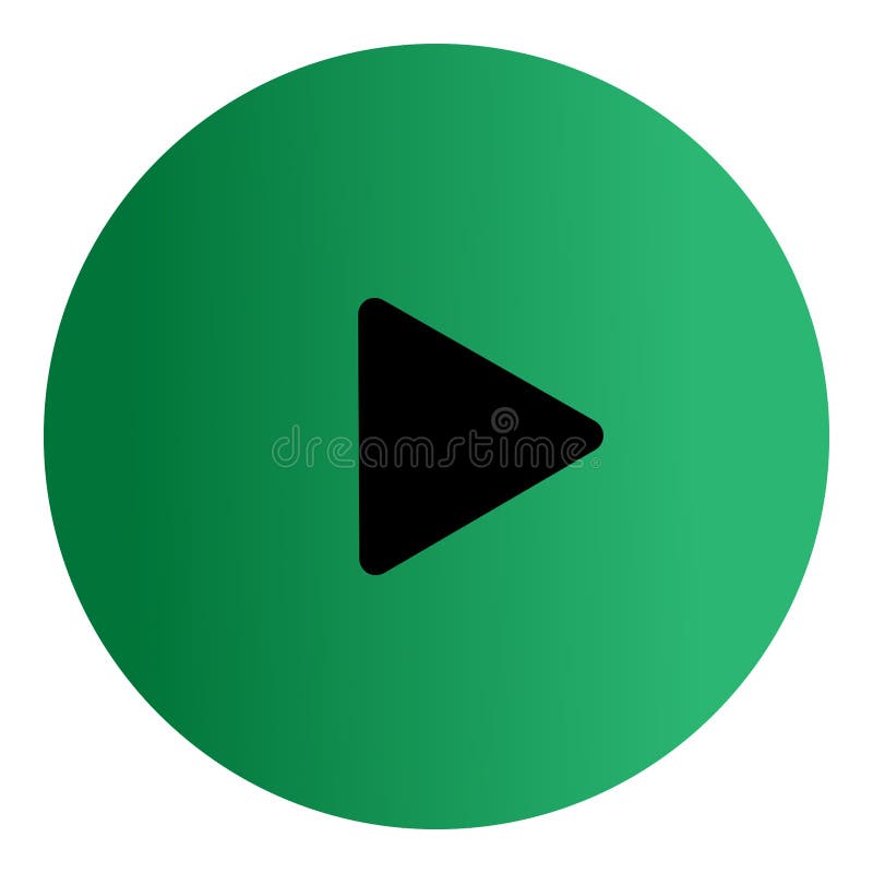 Shiny play button stock vector. Illustration of icon - 257915210
