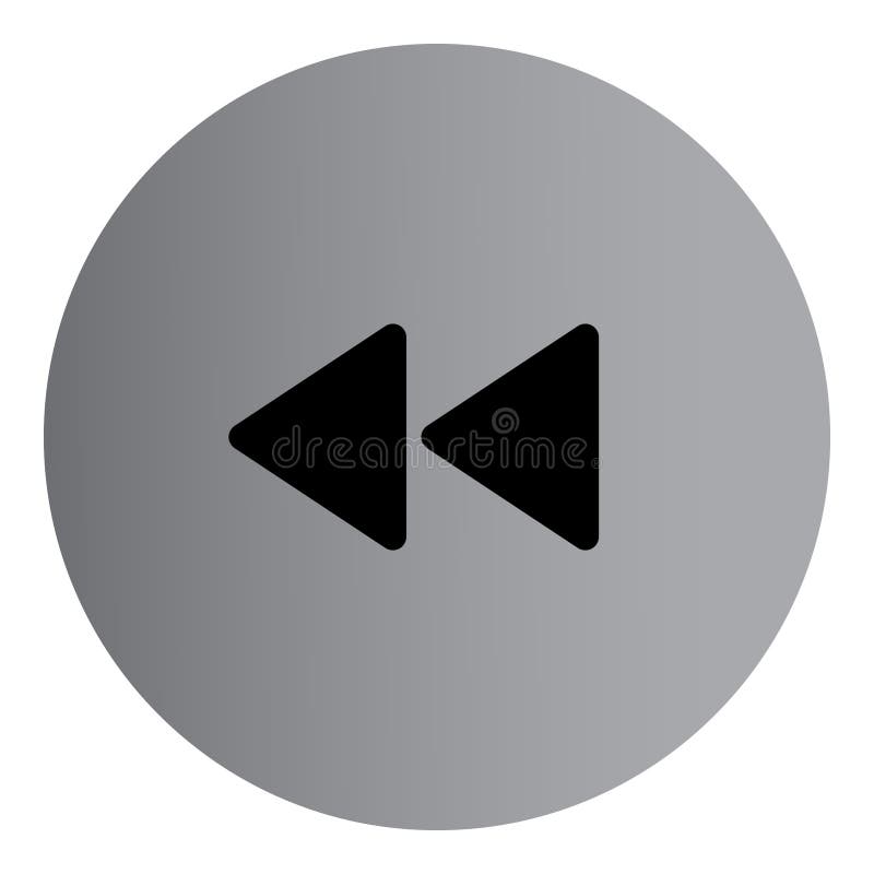 Shiny backward button stock vector. Illustration of shiny - 257915239