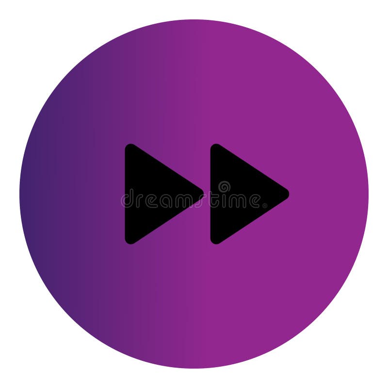 Shiny fast forward button stock vector. Illustration of design - 257915247