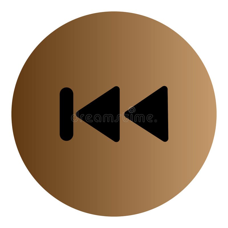 Shiny step back button stock vector. Illustration of fast - 257915255