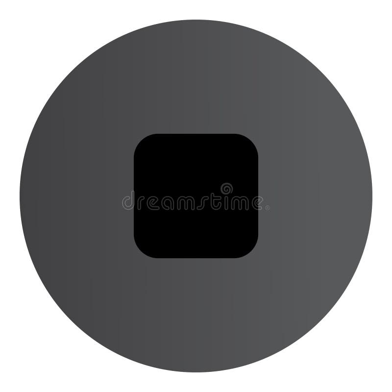 Cartoon stop button stock vector. Illustration of icon - 258035043