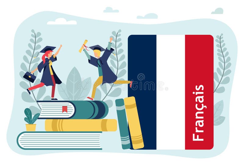 People Learning French. Graduate People Celebrate Graduation ...