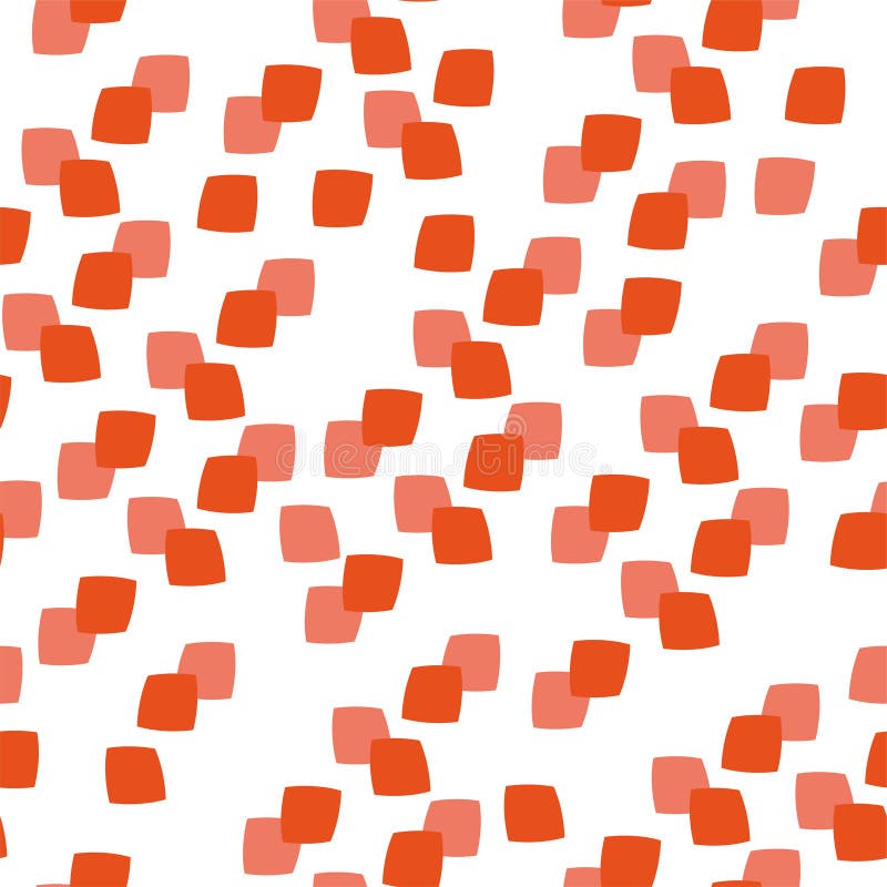 Colorful Decorative Seamless Pattern with Small Orange Squares. Stock ...