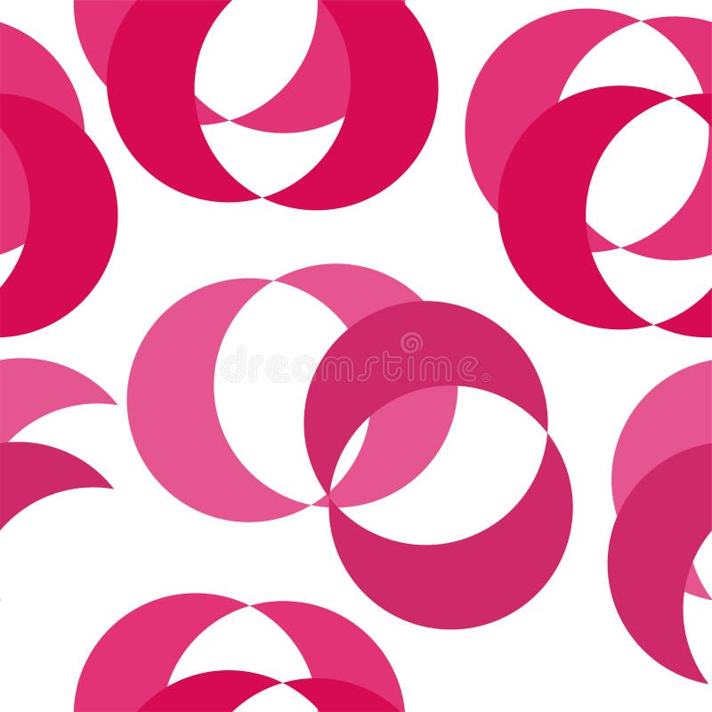 Repeat Pattern Depicting Pink Shapes. Stock Illustration - Illustration ...