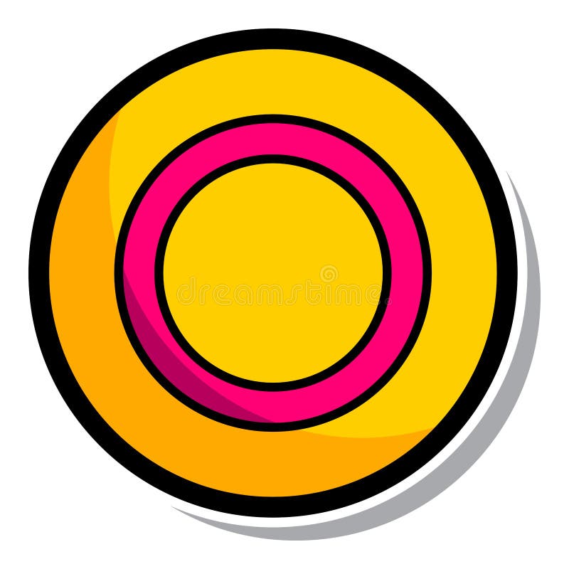 Cartoon record button stock vector. Illustration of button - 258031669