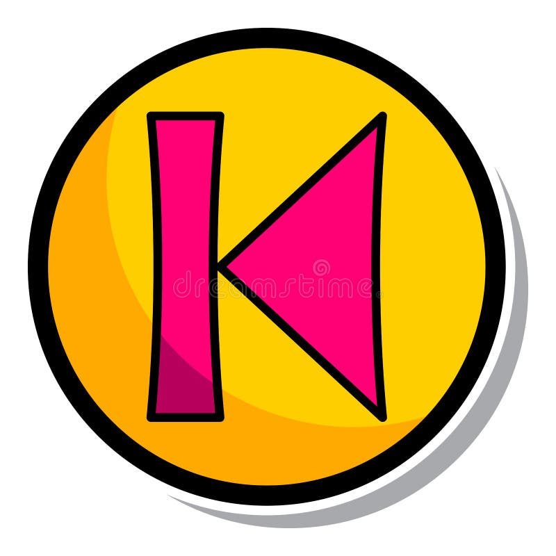 Cartoon previous button stock vector. Illustration of simple - 258031690