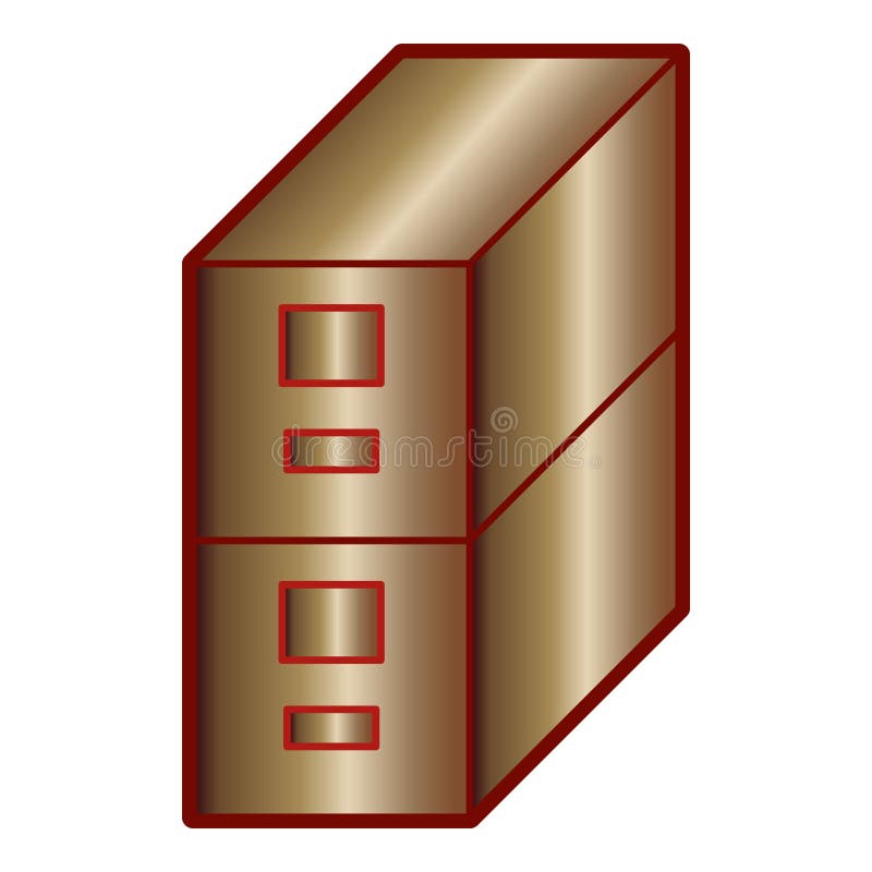 Shiny cartoon cabinet stock vector. Illustration of flat - 258041474