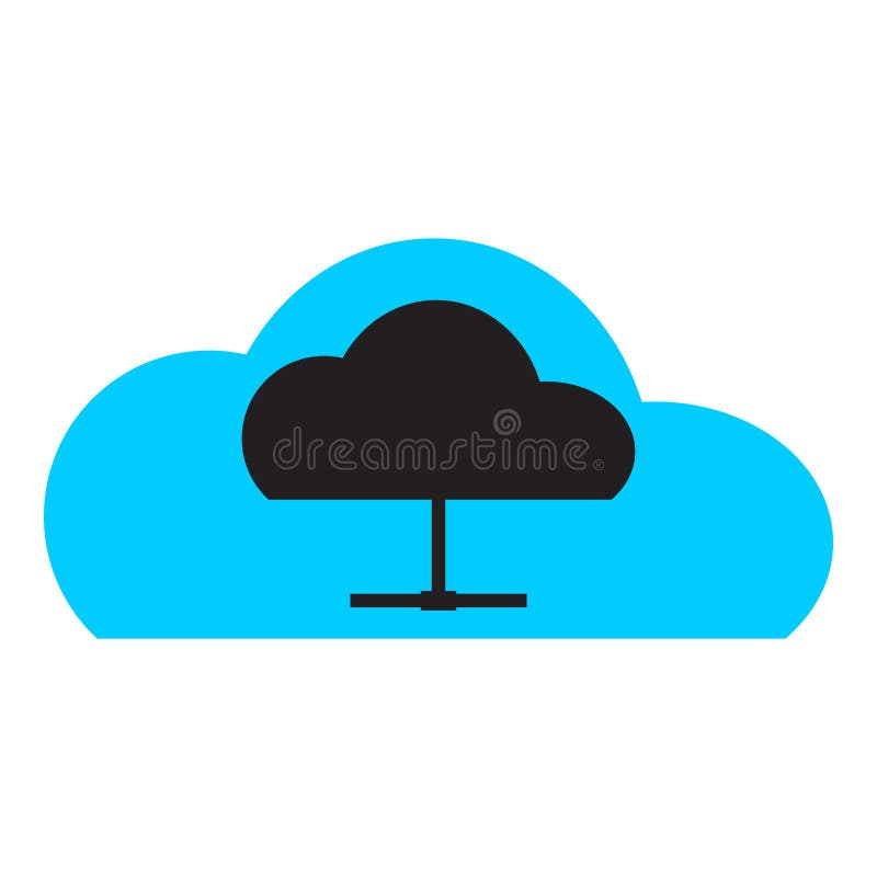 Cartoon cloud connection stock vector. Illustration of online - 258071842
