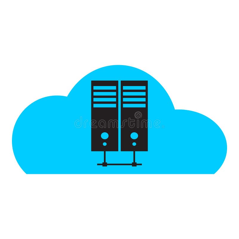 Cartoon cloud connection stock vector. Illustration of simple - 258071937