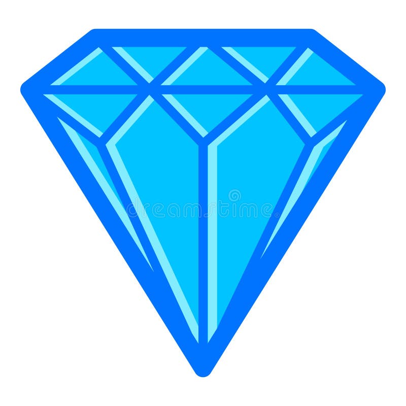 Cartoon diamond shape stock vector. Illustration of vector - 258096355