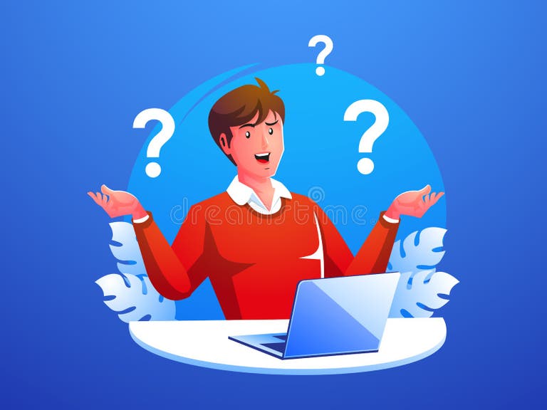 Young Man Feeling Confused, Doubting, Weighting or Choosing Different ...