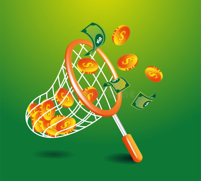 Catching Money with Net Achieving Financial Goal, Attracting ...