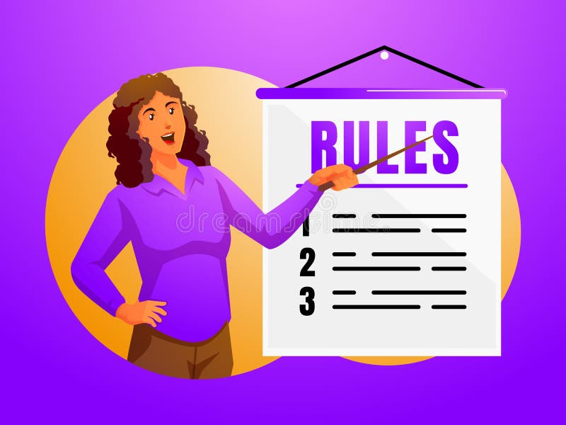 List or Rules Reading Guidance Making Checklist Stock Vector ...