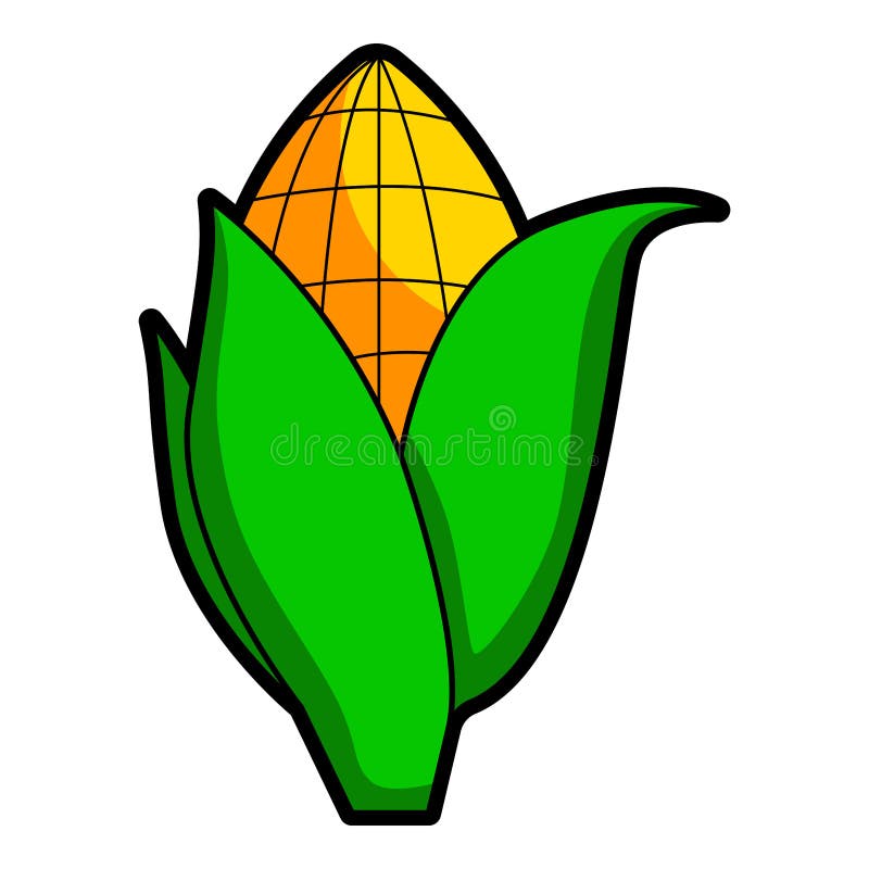 Cartoon corn stock vector. Illustration of cartoon, design - 258310803