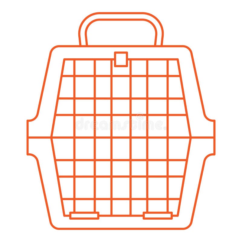 Cartoon cat carrier stock vector. Illustration of icon - 258264112