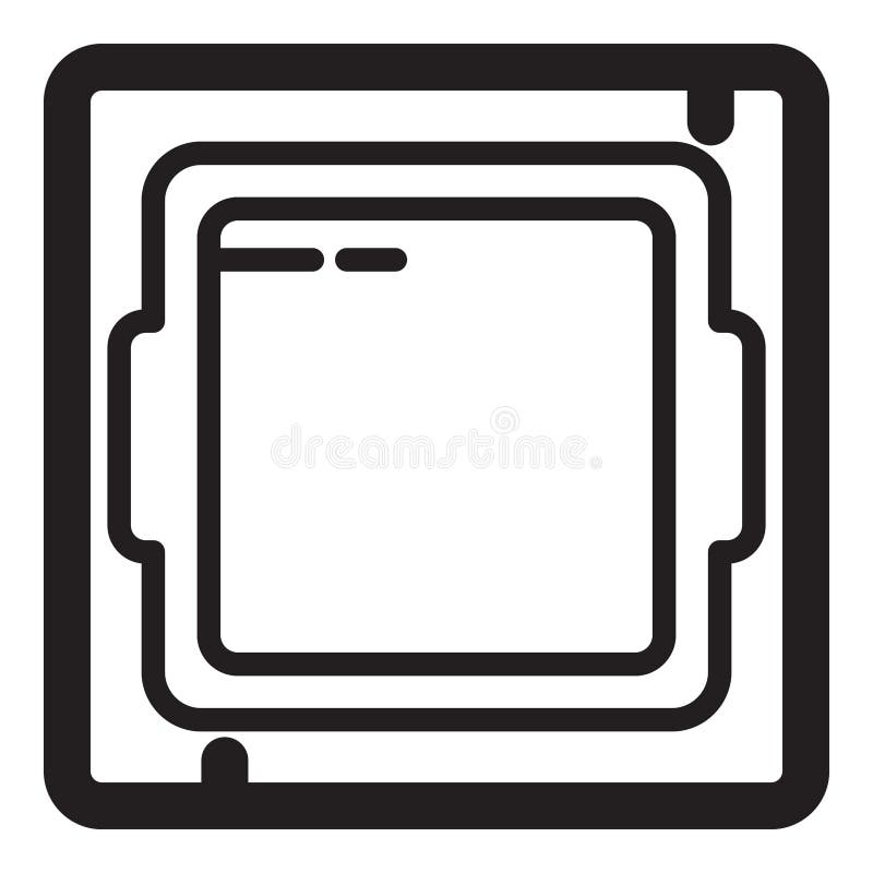 Cartoon computer processor stock vector. Illustration of logo - 258270528