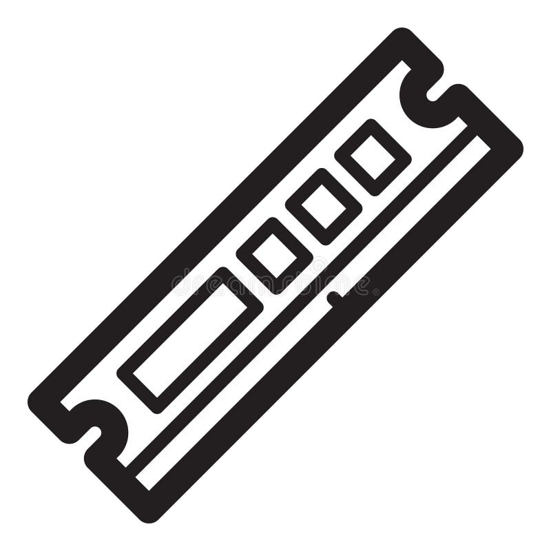 Cartoon Computer Memory RAM Stock Vector - Illustration of logo, memory ...