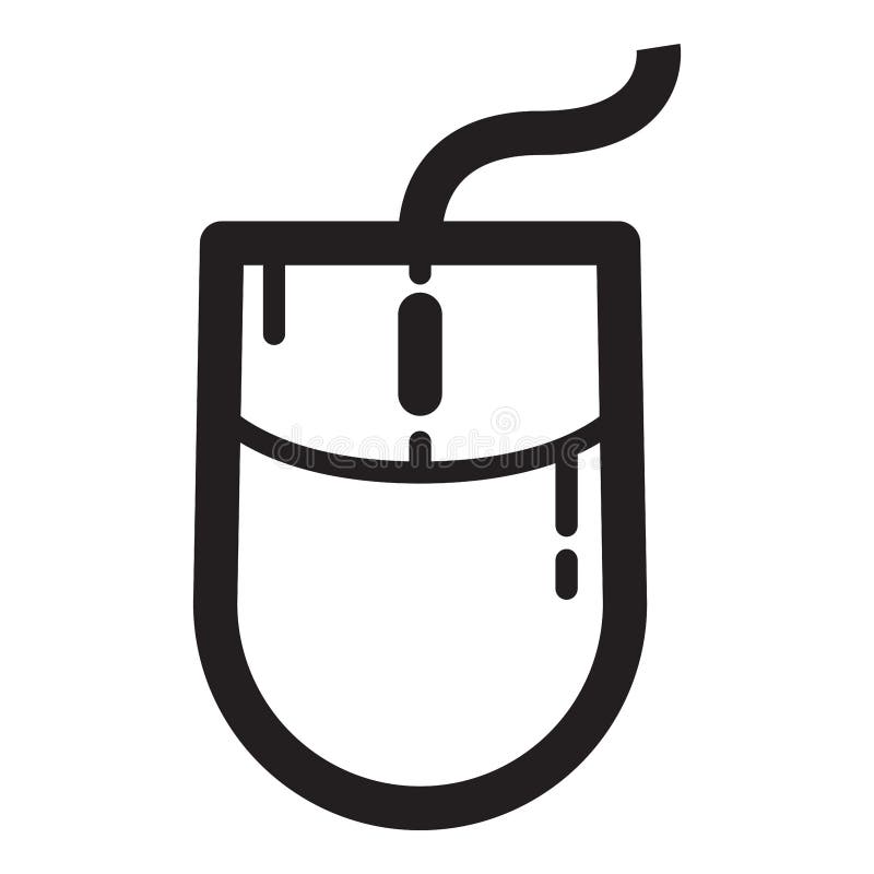 Cartoon computer mouse stock vector. Illustration of design - 258270567