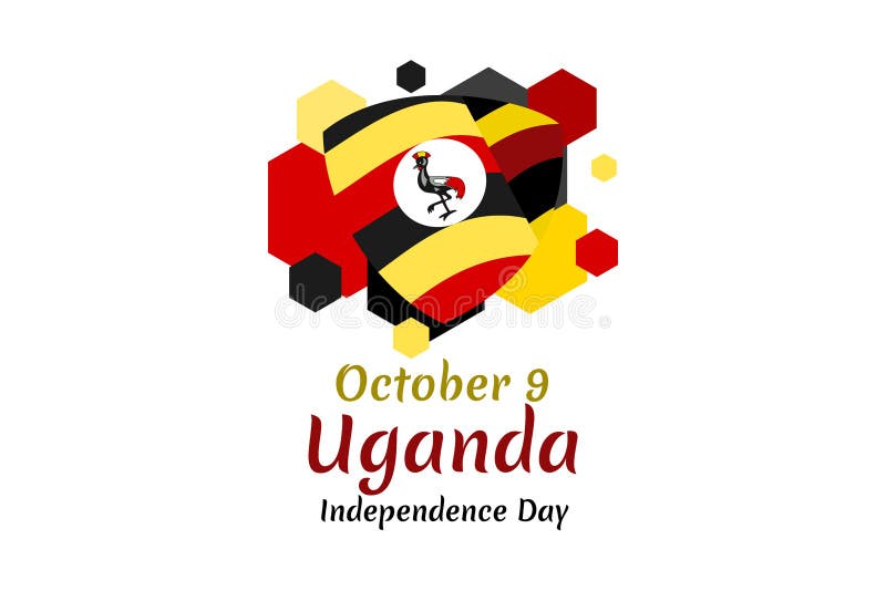October 9, Independence Day of Uganda Vector Illustration. Stock Vector ...