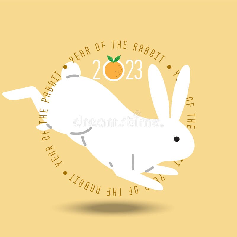 Happy Chinese New Year 2023, the Year of the Rabbit Zodiac. Little ...