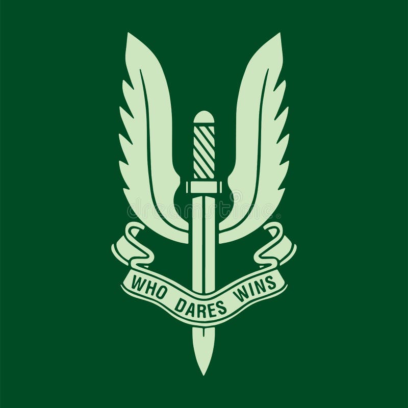 Who dares win army symbol stock vector. Illustration of dagger - 258402903