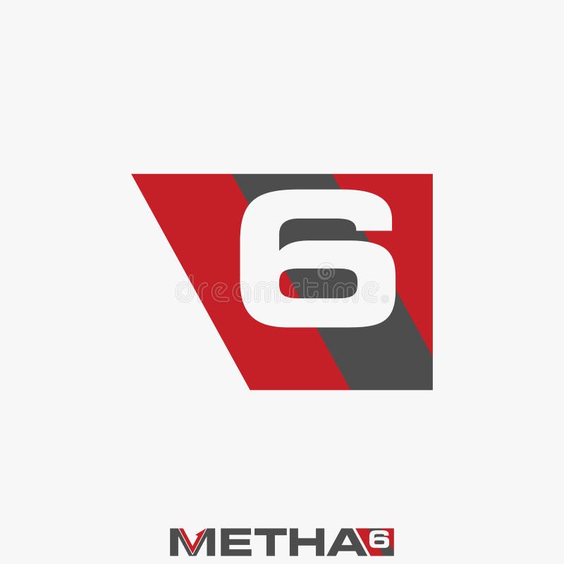 Simple and Unique Background Sport or Race with Number 6 Image Graphic ...