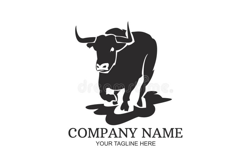 Bull Company Logo Vector Illustration. Suitable for Business Company ...