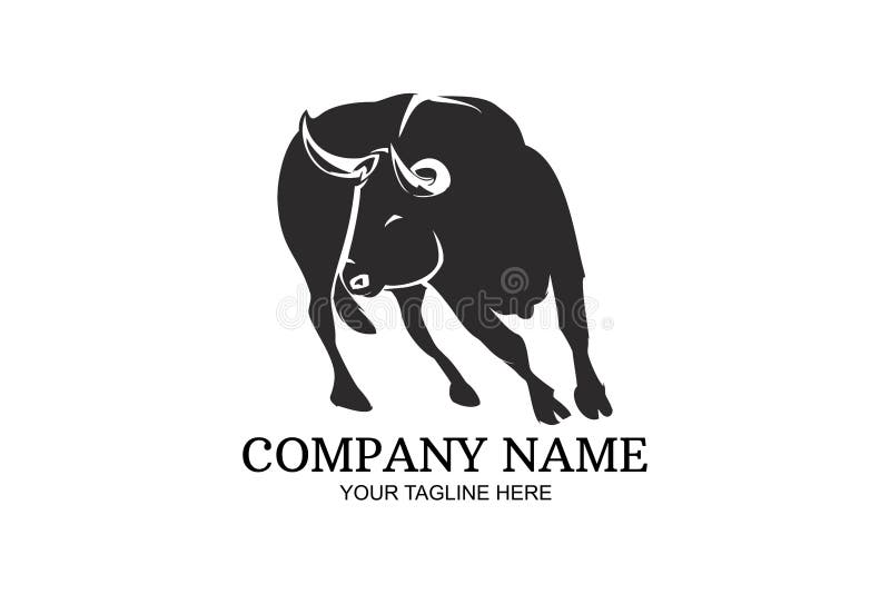 Bull Company Logo Vector Illustration. Suitable for Business Company ...
