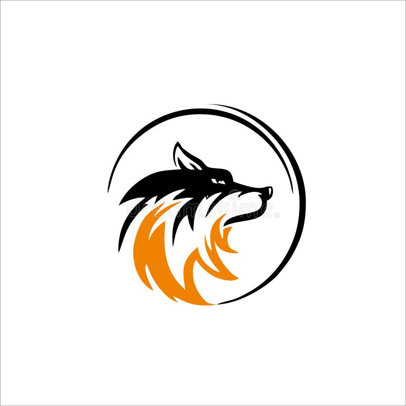 Print wolf logo design stock vector. Illustration of abstract - 258670657
