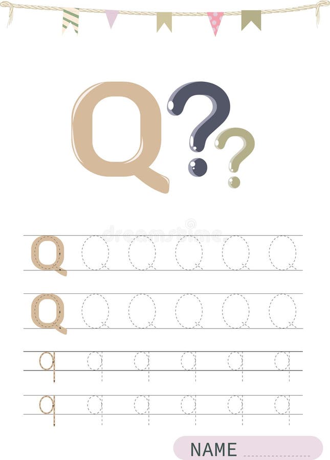 Alphabet Worksheet. Handwriting Alphabet Letters Stock Vector ...