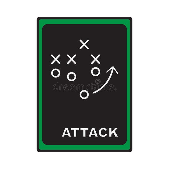 Cartoon tactic board stock vector. Illustration of sport - 258690064