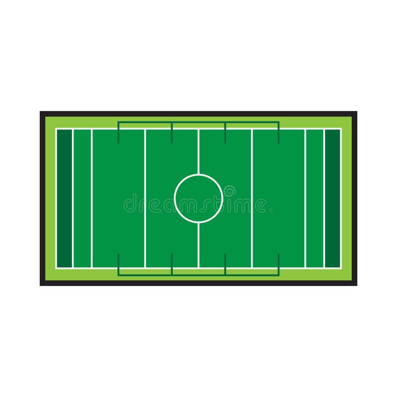 Cartoon American Football Field Stock Vector - Illustration of icon ...