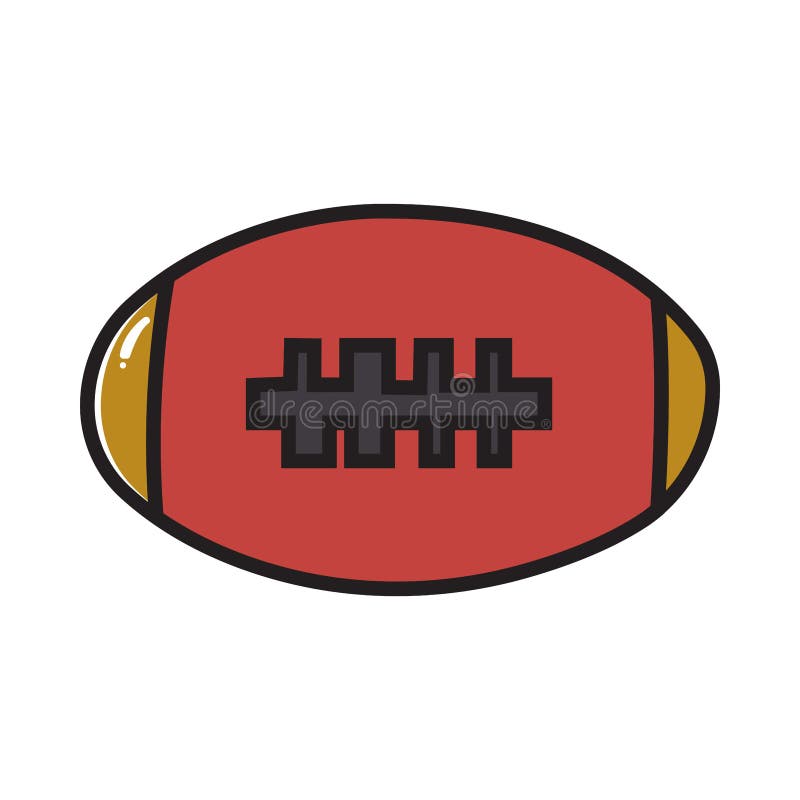 Cartoon American Football Ball Stock Vector - Illustration of football ...