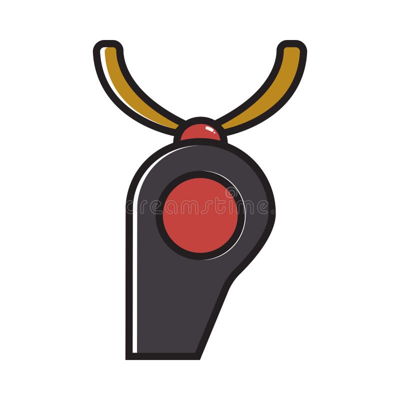 Cartoon whistle stock illustration. Illustration of simple - 258695029