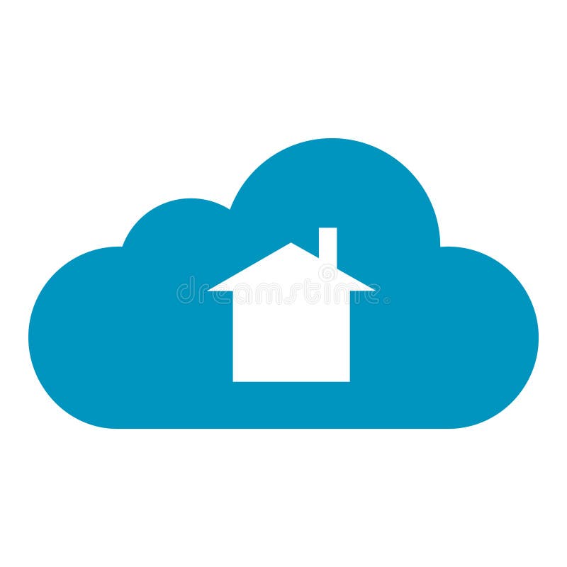 Cloud home stock illustration. Illustration of cartoon - 258721150