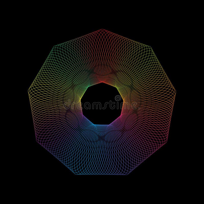 Abstract Colorful Spirograph Vector Stock Vector - Illustration of ...