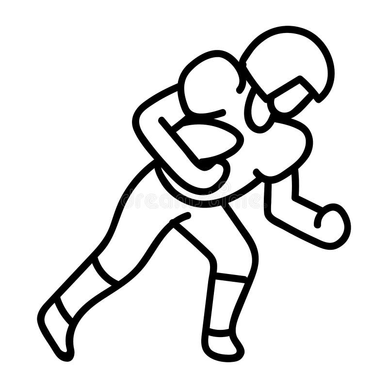 Doodle halfback rush stock vector. Illustration of halfback - 258904691